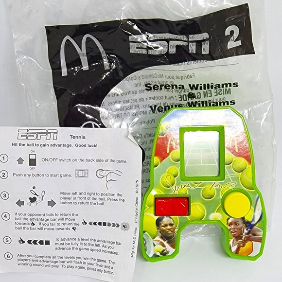 ESPN | Toys | Mcdonalds 204 Toy Espn Serena Venus Williams Tennis ...